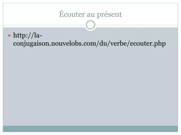 PPT - Écouter au présent PowerPoint Presentation, free download - ID ...
