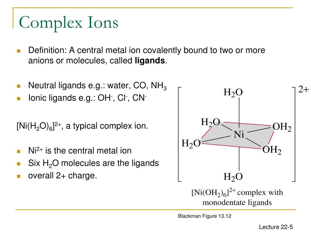PPT - CHEM1612 - Pharmacy Week 8 : Complexes I PowerPoint Presentation ...