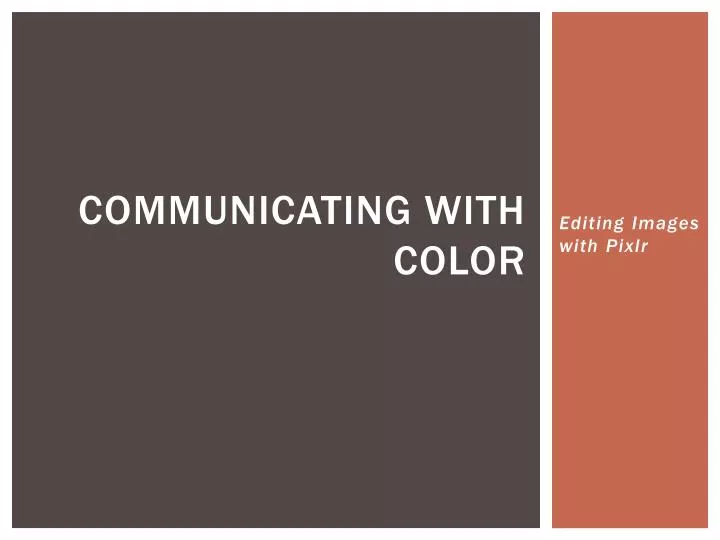 PPT - Communicating with color PowerPoint Presentation, free download ...