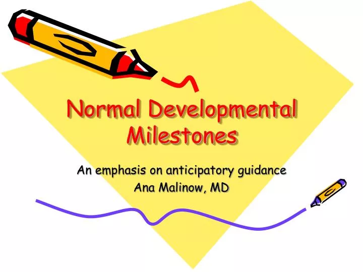 PPT - Normal Developmental Milestones PowerPoint Presentation, free ...