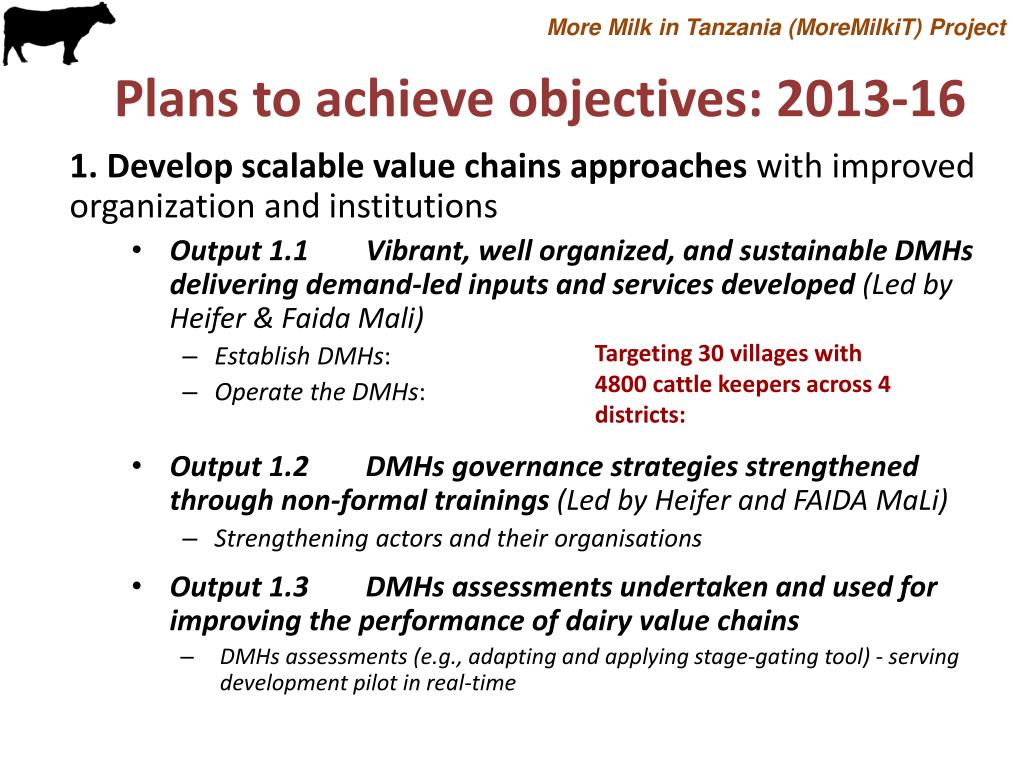PPT - Tanzania Dairy Value Chain Coordination Meeting PowerPoint ...