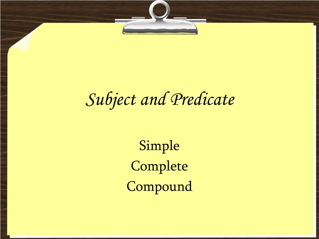 PPT Subject And Predicate PowerPoint Presentation Free Download ID PPT Subject And Predicate PowerPoint Presentation Free Download ID