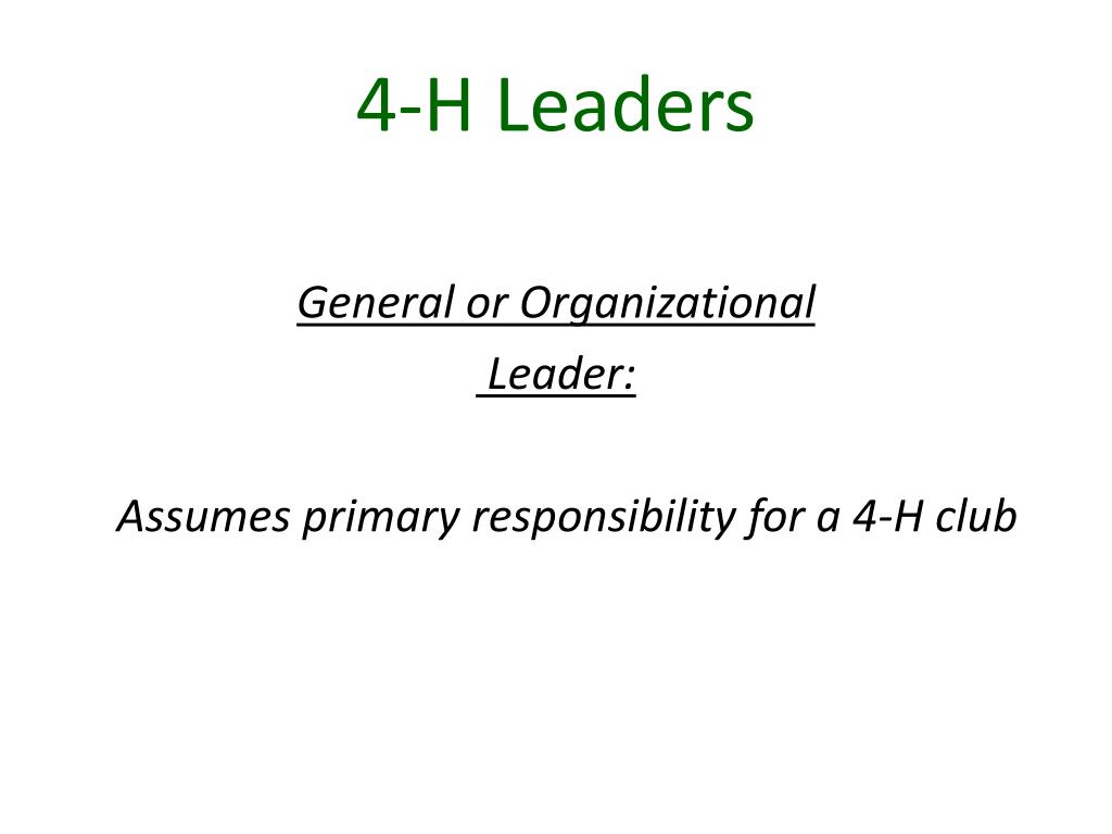 PPT - WSU CHELAN-DOUGLAS COUNTIES 4-H LEADER TRAINING PowerPoint ...
