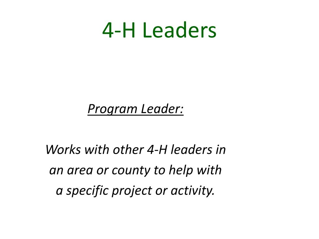 PPT - WSU CHELAN-DOUGLAS COUNTIES 4-H LEADER TRAINING PowerPoint ...