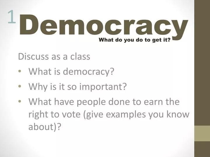 PPT - Democracy PowerPoint Presentation, free download - ID:2280943