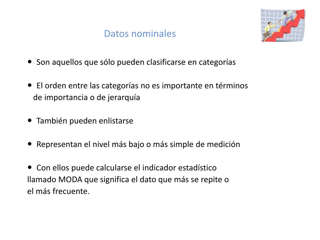 PPT - Clasificación de los datos según sus Niveles de Medición Por ...