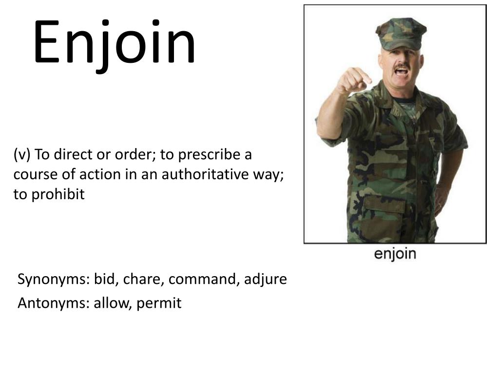 PPT - Enjoin PowerPoint Presentation, free download - ID:2281441