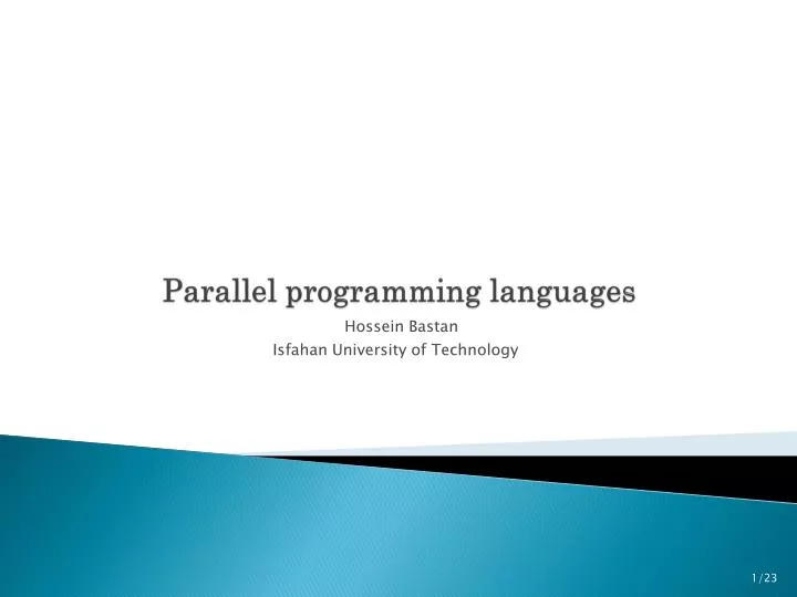 Ppt Parallel Programming Languages Powerpoint Presentation Free Download Id 2281650