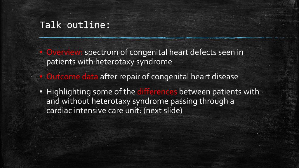 PPT - Congenital heart defects and heterotaxy syndrome PowerPoint ...