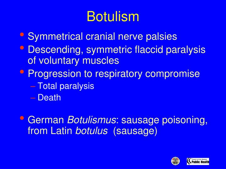 PPT - BOTULISM PowerPoint Presentation - ID:2282700