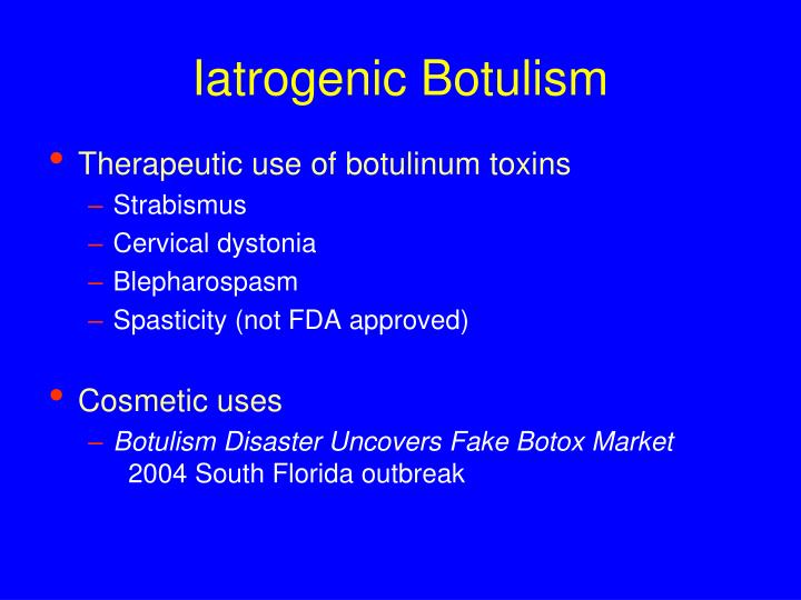 PPT - BOTULISM PowerPoint Presentation - ID:2282700