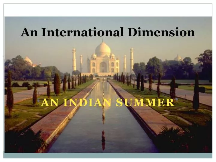 PPT - An International Dimension PowerPoint Presentation, free download ...
