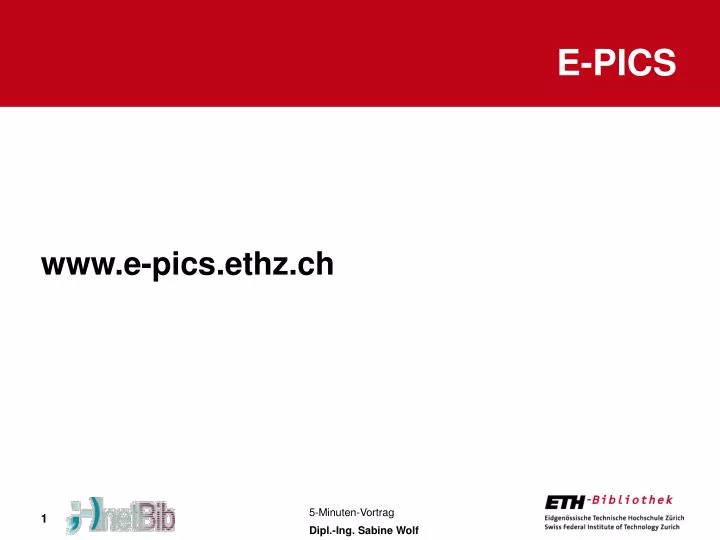 PPT - E-pics PowerPoint Presentation, free download - ID:2283230