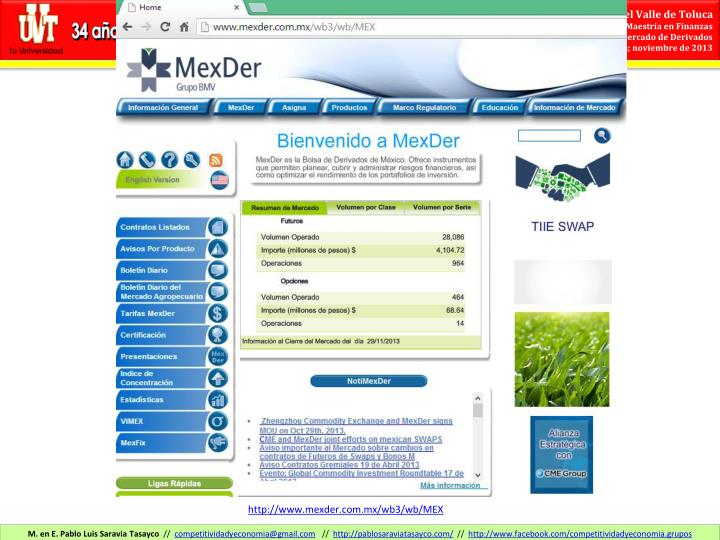 PPT - Mercado de Derivados - Sistema Financiero Mexicano y el MexDer ...