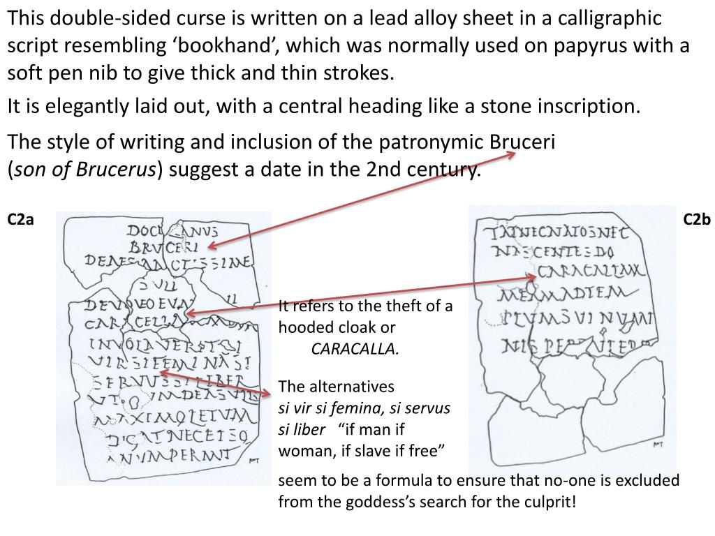 PPT - Curse Tablets in the Roman Baths Museum, Bath. PowerPoint ...