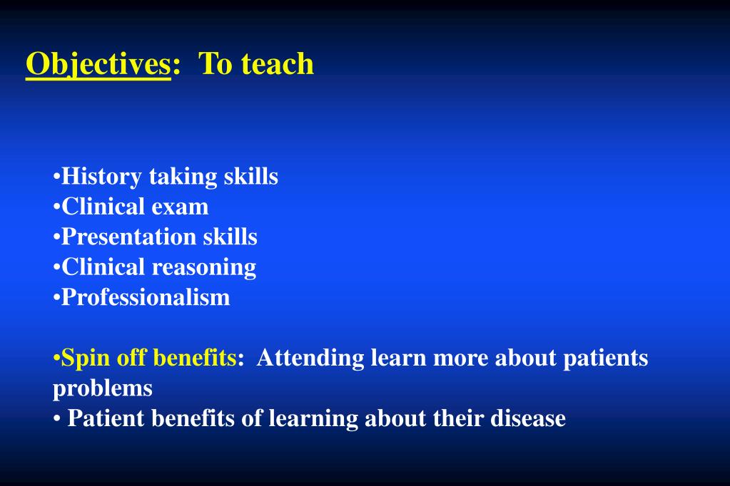 PPT - Bedside clinical teaching for medical students at UNC PowerPoint ...