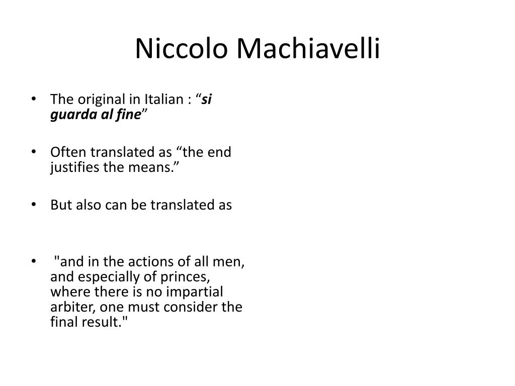 PPT - Machiavelli and the birth of modern politics PowerPoint ...