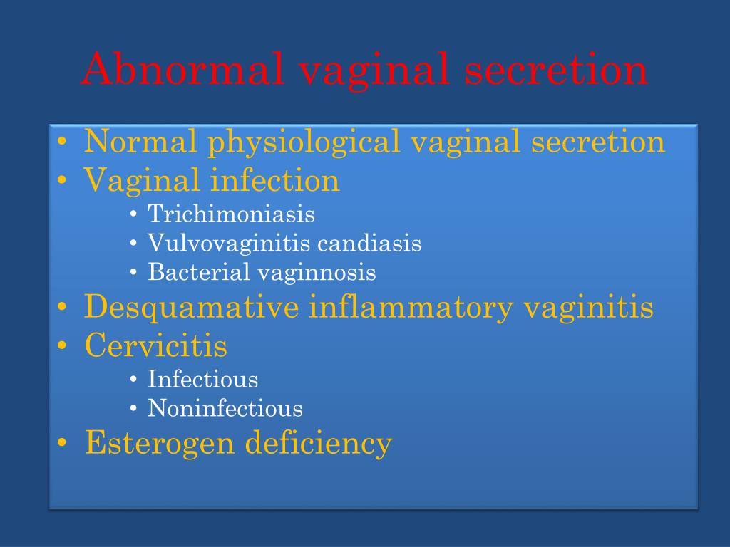 PPT - Candida infection T ricpmonas vaginalis Bacterial vaginosis ...