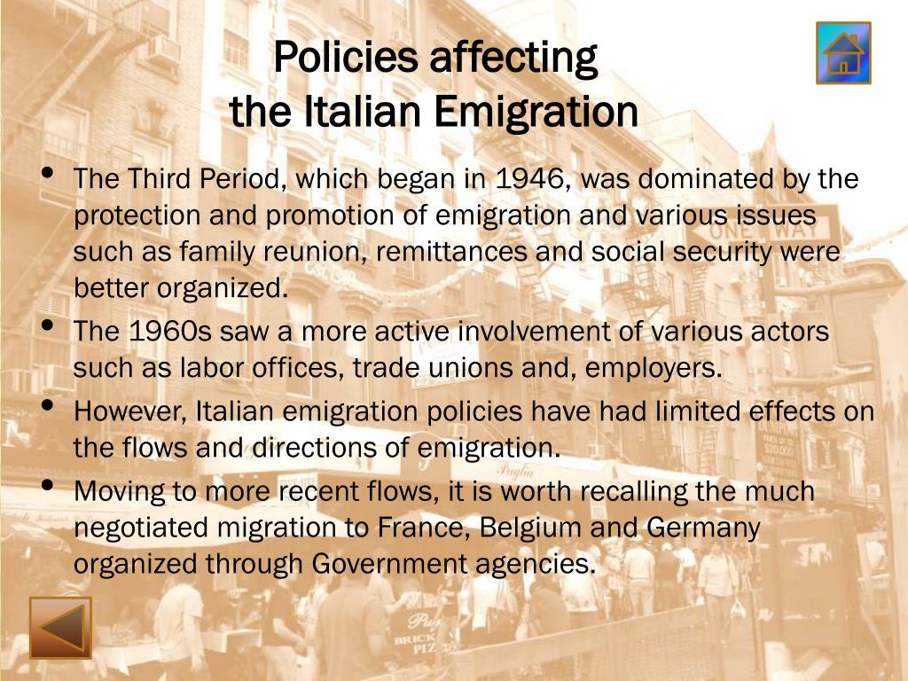 PPT - Italy as a country of Immigration PowerPoint Presentation, free ...