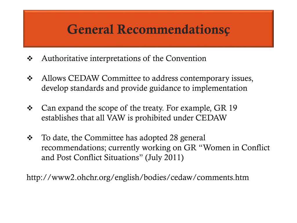PPT - CEDAW Convention and Women’s Human Rights PowerPoint Presentation ...