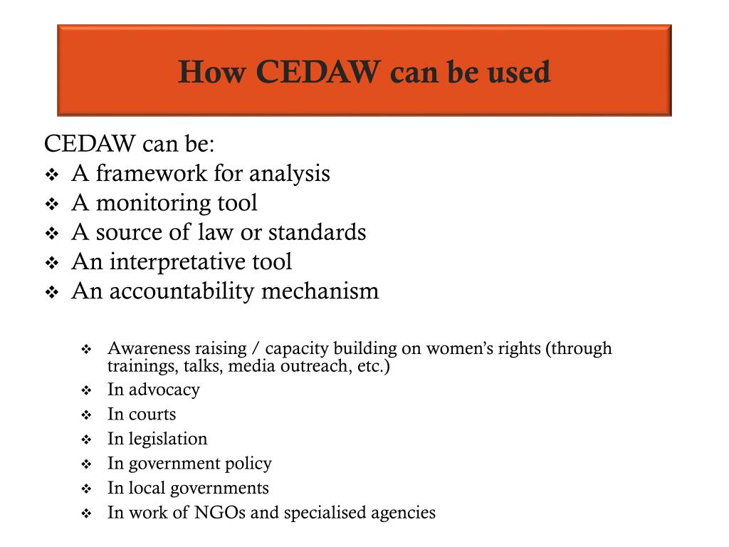 PPT - CEDAW Convention and Women’s Human Rights PowerPoint Presentation ...