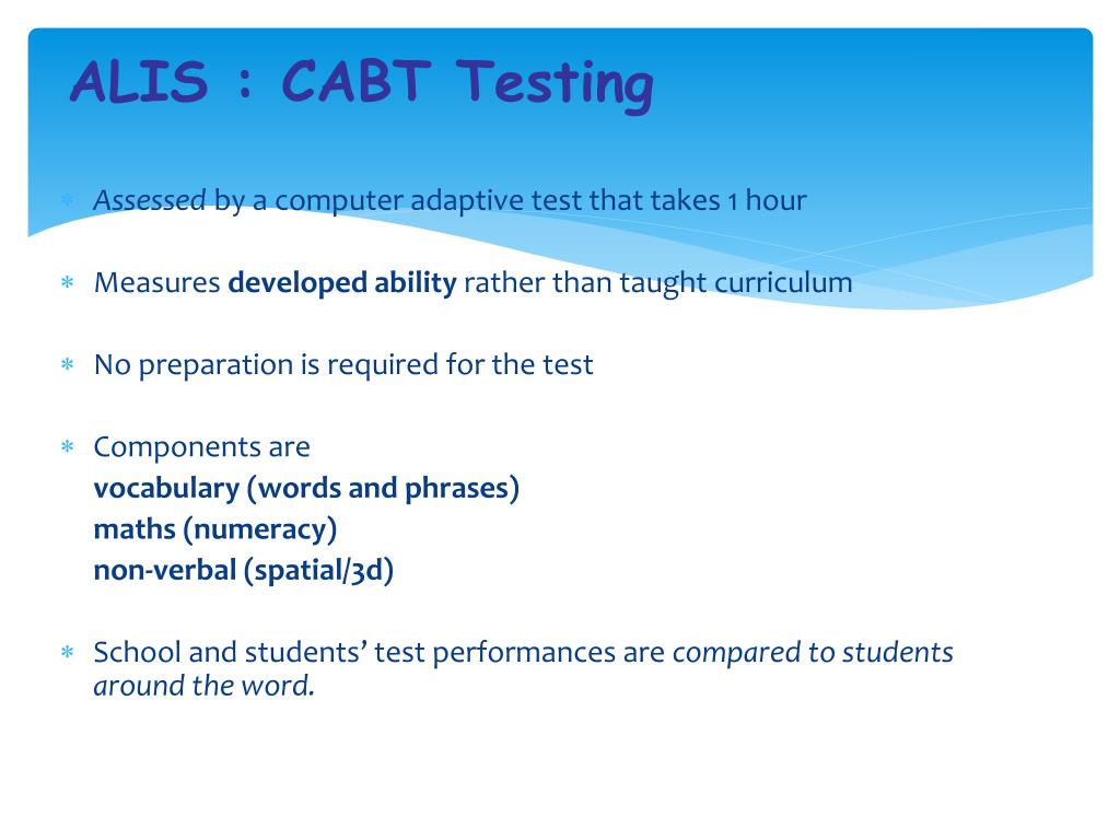 PPT - Yr 12 Parents Forum: ALIS data West Island School November 2012 ...
