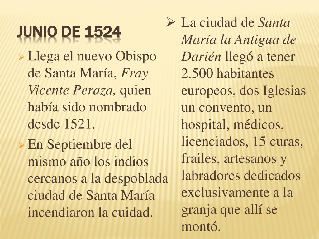 PPT - Qué hay de la primera Diócesis en tierra firme Americana ...