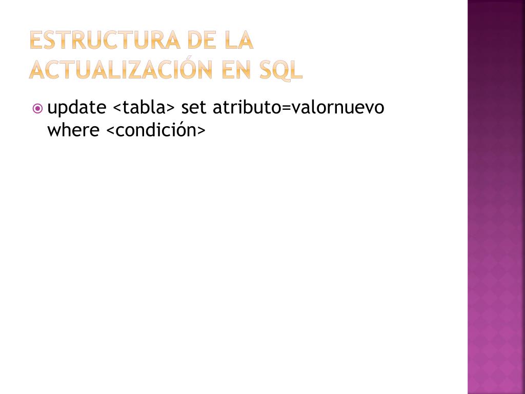 PPT - Actualización y Eliminación de Registros PowerPoint Presentation ...