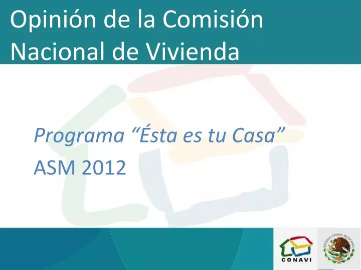 PPT - Opinión de la Comisión Nacional de Vivienda PowerPoint ...
