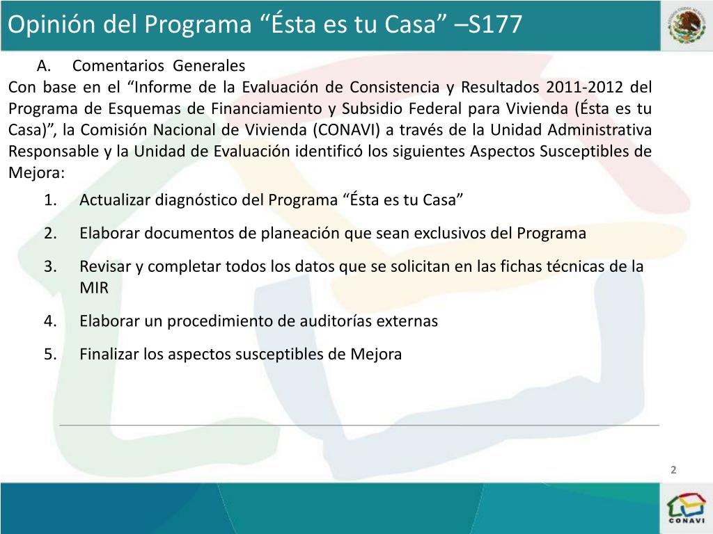 PPT - Opinión de la Comisión Nacional de Vivienda PowerPoint ...