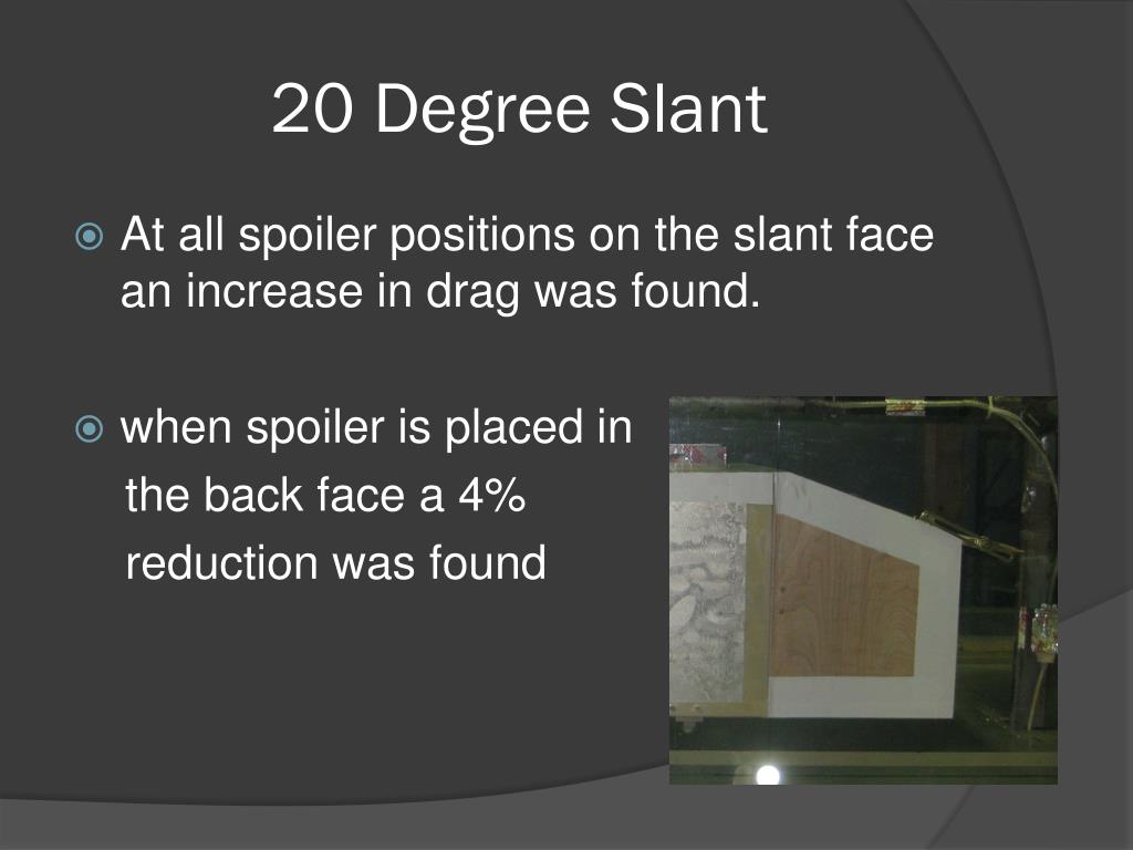 PPT - Aerodynamic tesing of rear mounted automotive spoilers ( 8/25 ...