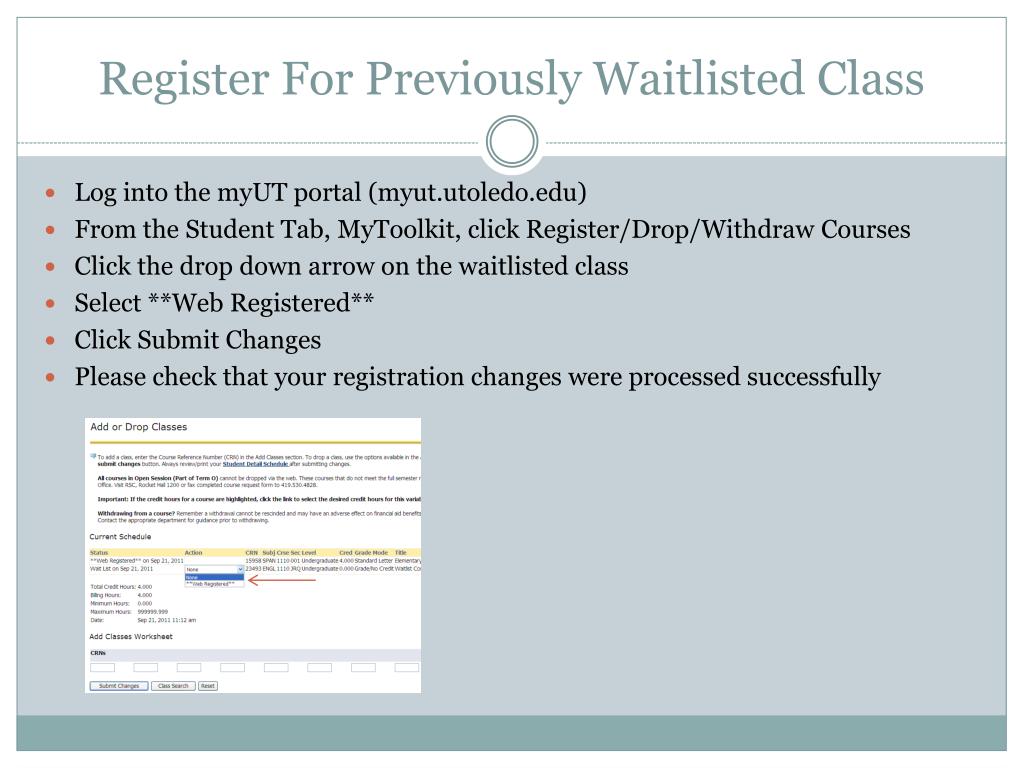 PPT - Office of the Registrar Waitlisting Tutorial PowerPoint Presentation - ID:2286968