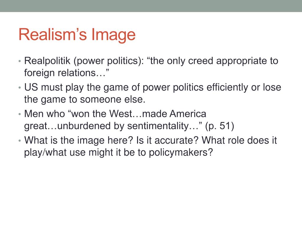 PPT - Holmes Chapter 2: Political Realism PowerPoint Presentation, free ...