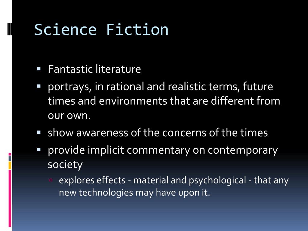 PPT - Twentieth Century Literature: Science Fiction PowerPoint ...