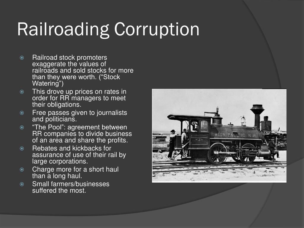 PPT - The Railroad, Industrial Revolution, Monopoly Corporations, and ...