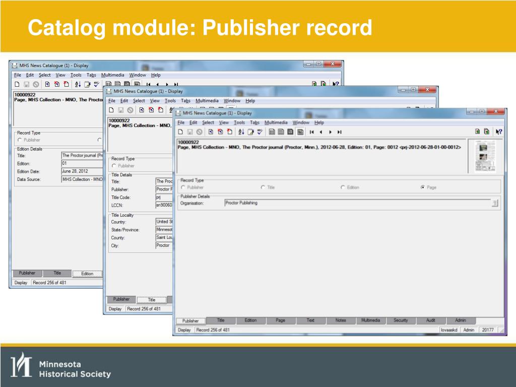 PPT - Stop the Presses! Presenting the Minnesota Digital Newspaper Hub ...