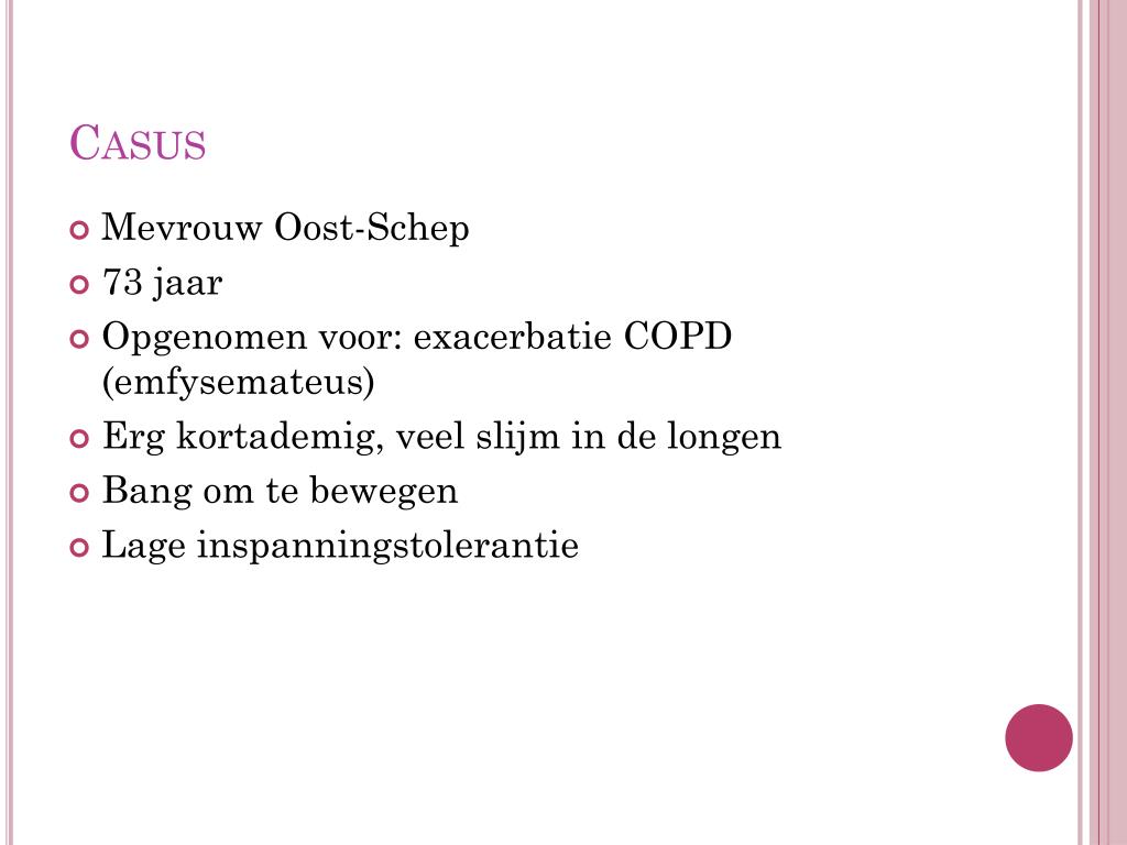 PPT - Casus 6; COPD GOLD 3en Longemfyseem PowerPoint Presentation, free ...