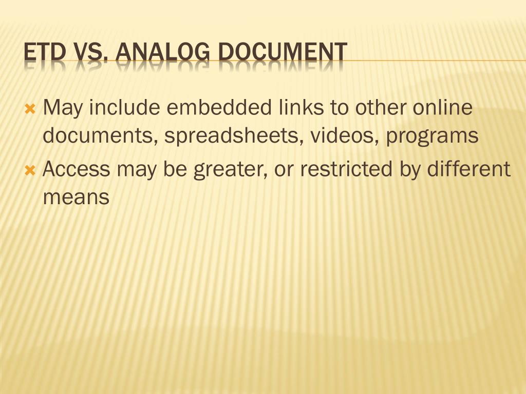 PPT - Nuts and bolts about electrons : Cataloging electronic theses and ...