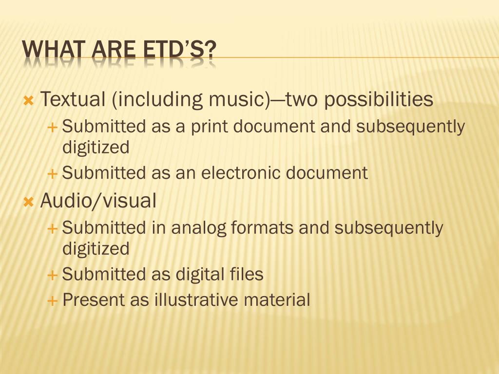 PPT - Nuts and bolts about electrons : Cataloging electronic theses and ...
