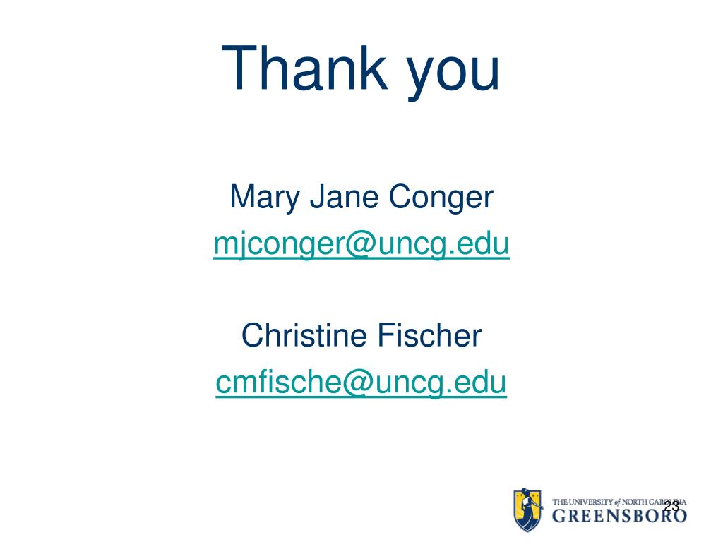 PPT - Mary Jane Conger and Christine Fischer March 2011 PowerPoint ...