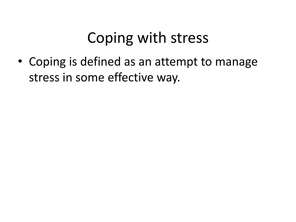 PPT - Stress and Health Psychology – Ch.3 PowerPoint Presentation, free ...