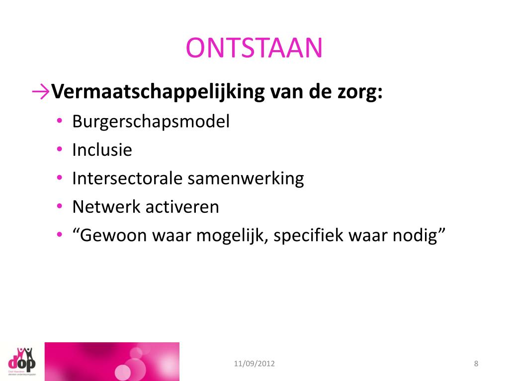 PPT - Dienst Ondersteuningsplan Oost-Vlaanderen PowerPoint Presentation ...