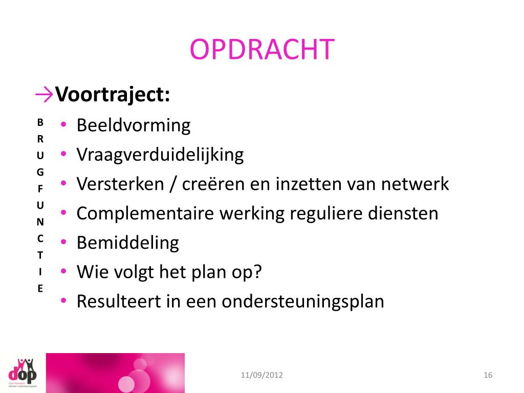 PPT - Dienst Ondersteuningsplan Oost-Vlaanderen PowerPoint Presentation ...