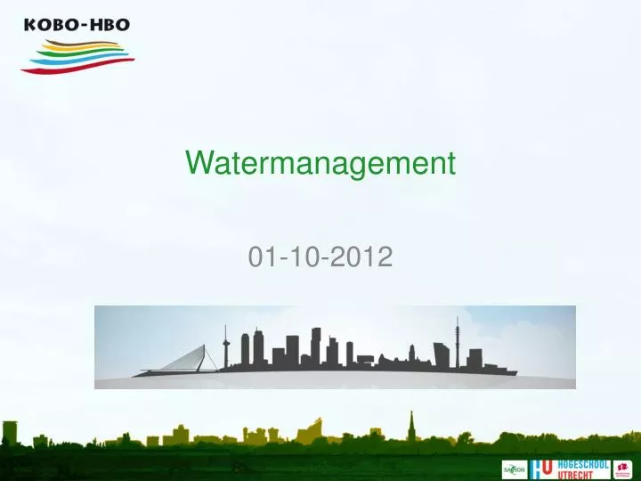 PPT - Watermanagement PowerPoint Presentation, free download - ID:2289428
