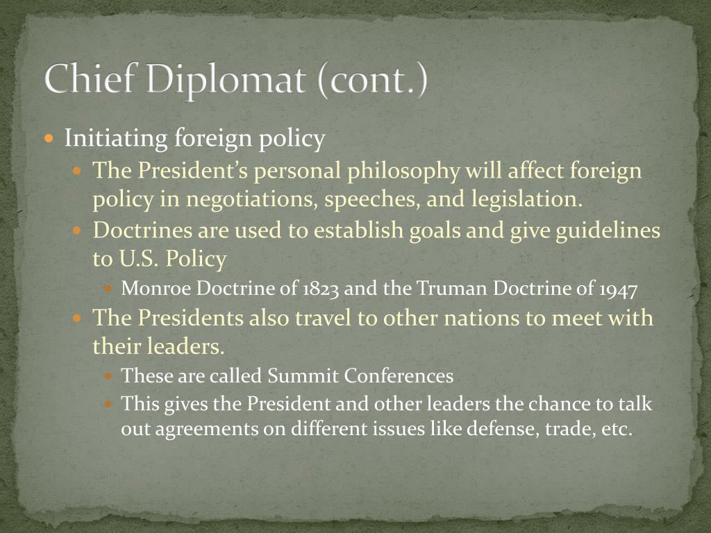 PPT - The Many Jobs of the Nation's President PowerPoint Presentation ...