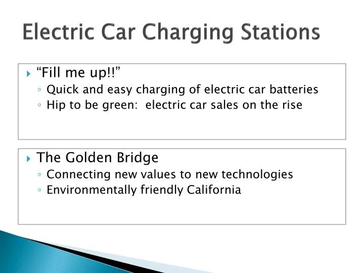 PPT - Electric Car Charging Stations PowerPoint Presentation, free ...