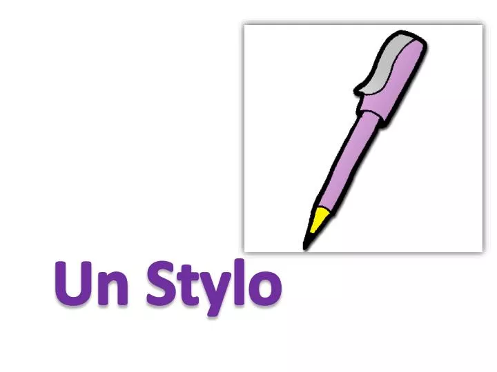 PPT - Un Stylo PowerPoint Presentation, free download - ID:2290578