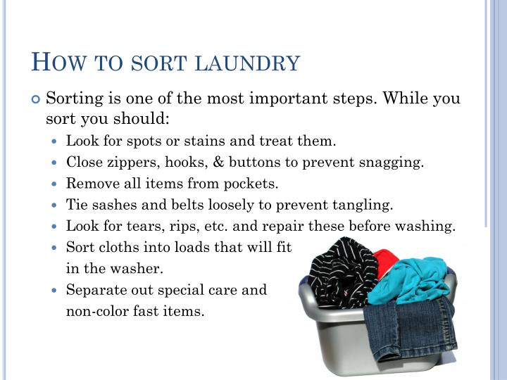 PPT - The Laundry Process PowerPoint Presentation - ID:2290649