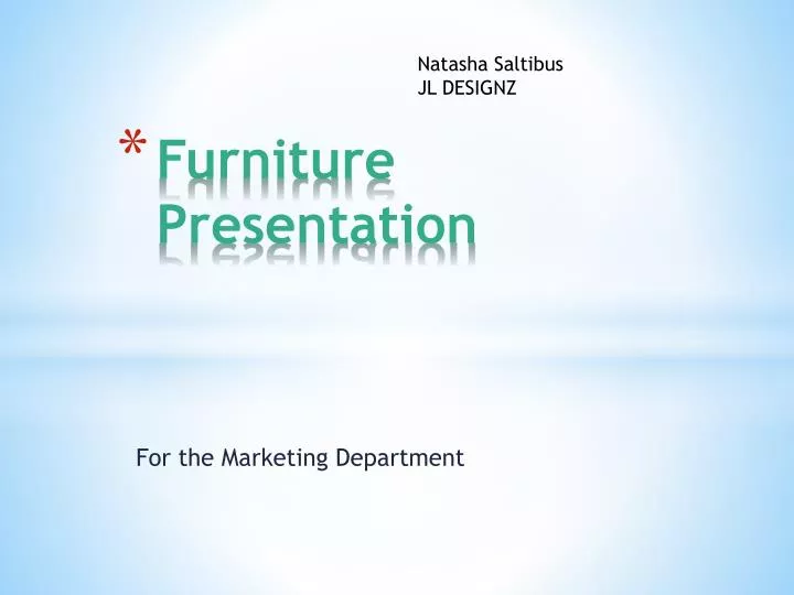 PPT - Furniture Presentation PowerPoint Presentation, free download ...