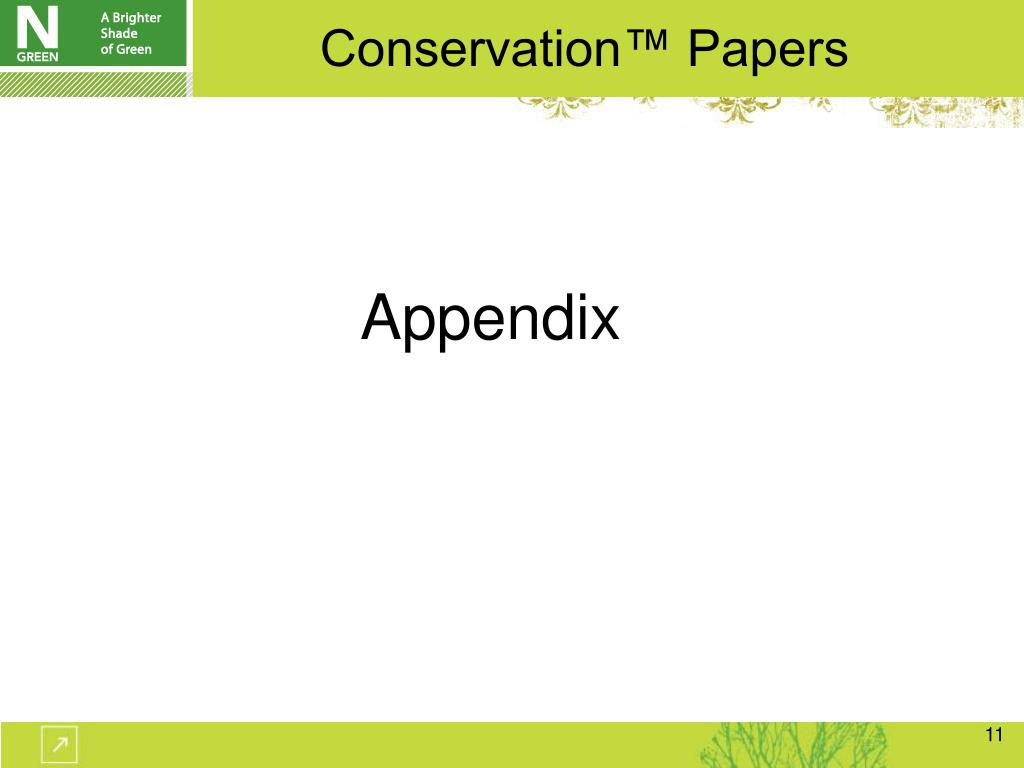 PPT - Conservation™ Papers Clean Living, Economically Priced PowerPoint ...